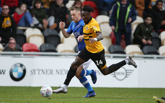 Adebayo Azeez Newport County Tackled By Editorial Stock Photo - Stock ...