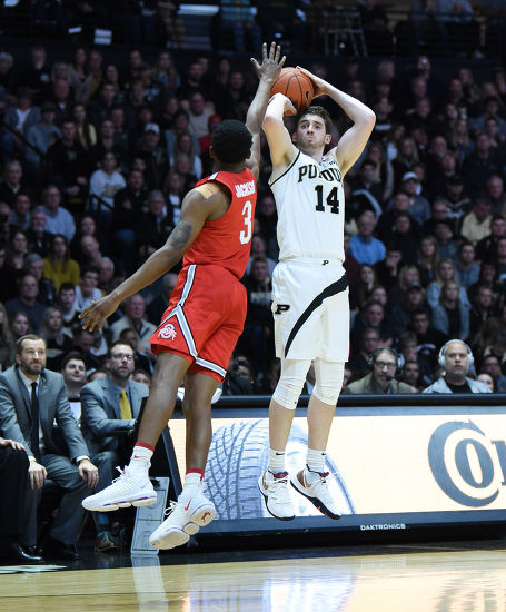 Purdue Boilermaker Guard Ryan Cline 14 Editorial Stock Photo - Stock ...