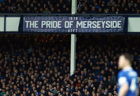 Pride Merseyside Banner Inside Stadium Editorial Stock Photo - Stock ...
