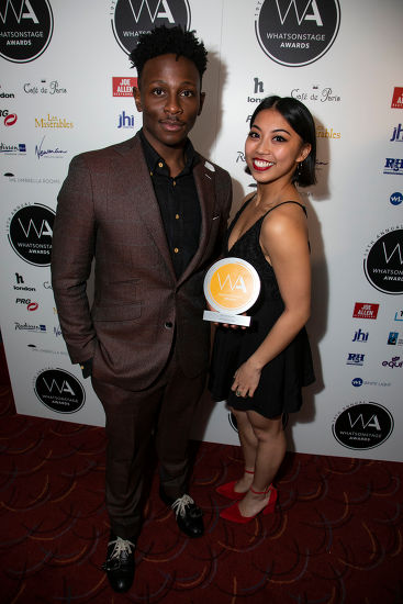 Gregory Haney Alexzandra Sarmiento Accept Award Editorial Stock Photo ...