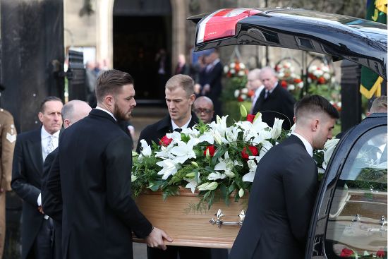 Gordon Banks Coffin Removed Hearse By Editorial Stock Photo - Stock ...