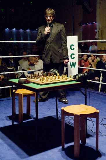 Chess Boxer Tim Woolgar Compering Boxing Editorial Stock Photo - Stock ...