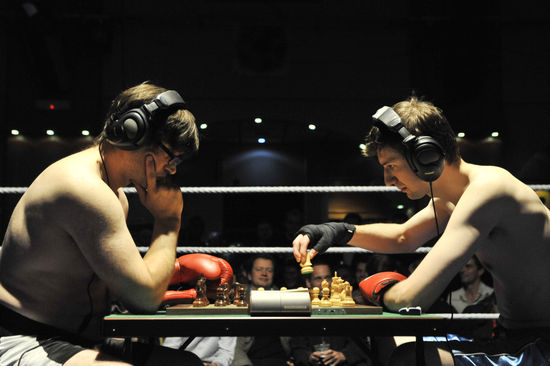 Chess Boxers Tim Woolgar Matt Crazy Editorial Stock Photo - Stock Image ...
