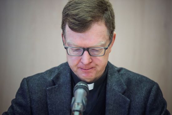 German Priest Hanz Zollner Member Pontificial Editorial Stock Photo ...