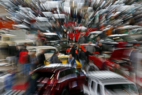 Photo Zoom Effect Different Classic Cars Editorial Stock Photo - Stock ...