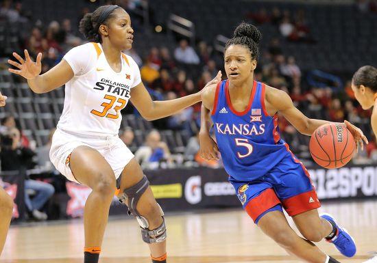 Kansas Guard Aniya Thomas 5 Defended Editorial Stock Photo - Stock ...