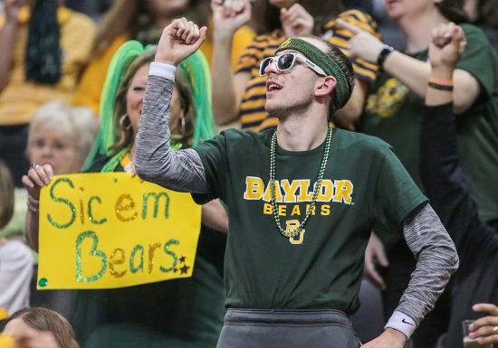 Baylor Fan During Phillips 66 Big Editorial Stock Photo - Stock Image ...