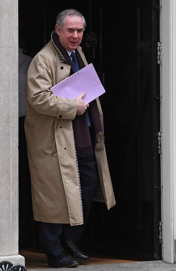 British Attorney General Geoffrey Cox Leaves Editorial Stock Photo ...