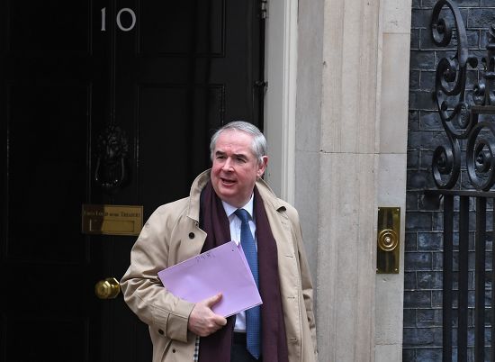 British Attorney General Geoffrey Cox Leaves Editorial Stock Photo ...