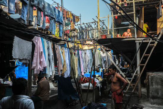 Indian Dhobi Washerman Takes Bath Near Editorial Stock Photo - Stock ...
