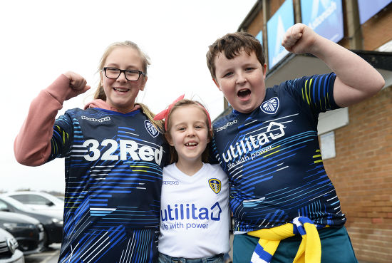 Leeds United Fans Cheer On Their Editorial Stock Photo - Stock Image ...