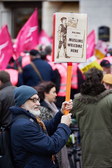 Homemade Placards Feature Thousands Gather Central Editorial Stock ...
