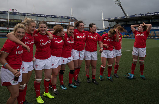 Welsh Team Huddle Together After Their Editorial Stock Photo - Stock ...