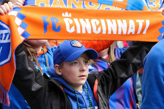Fc Cincinnati Fans March Into Stadium Editorial Stock Photo - Stock ...