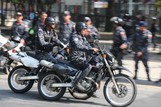Members Bolivarian National Police Pnb Stand Editorial Stock Photo ...