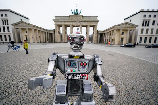 Campaign Stop Killer Robots Stage Protest Editorial Stock Photo - Stock ...