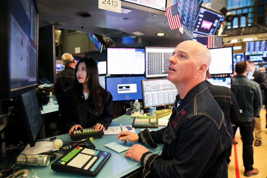 Traders Wearing Denim Clothing Jeans Work Editorial Stock Photo - Stock ...