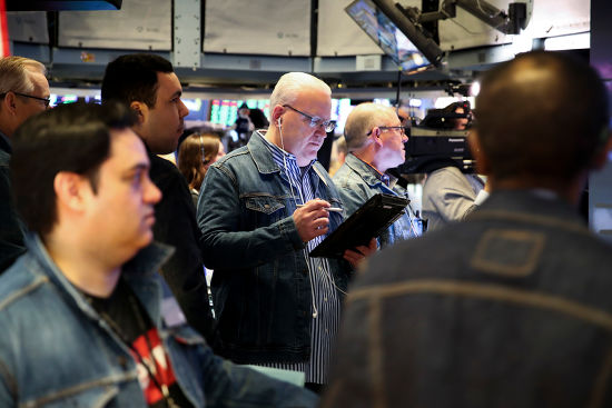 Traders Wearing Denim Clothing Jeans Work Editorial Stock Photo - Stock ...