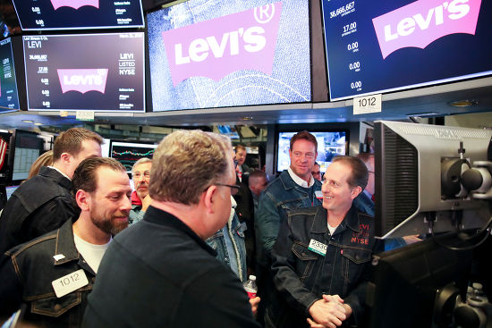 Traders Wearing Denim Clothing Jeans Work Editorial Stock Photo - Stock ...