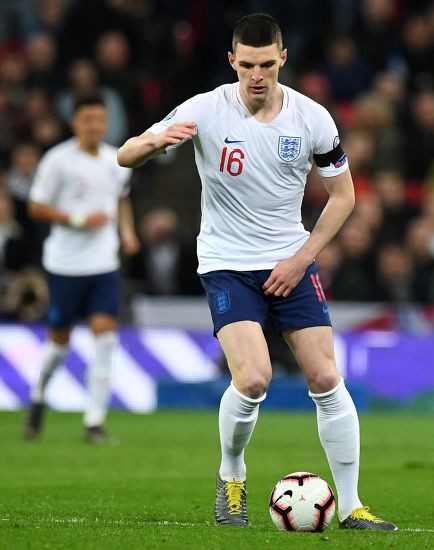 Englands Declan Rice Action During Uefa Editorial Stock Photo - Stock ...