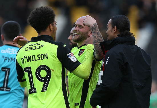 Exeter Citys Nicky Law Celebrates Editorial Stock Photo - Stock Image ...