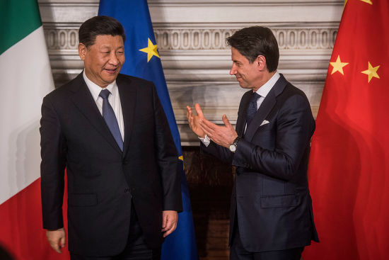 Italian Premier Giuseppe Conte R Chinese Editorial Stock Photo - Stock ...