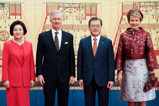 King Philippe Queen Mathilde Moon Jaein Editorial Stock Photo - Stock ...