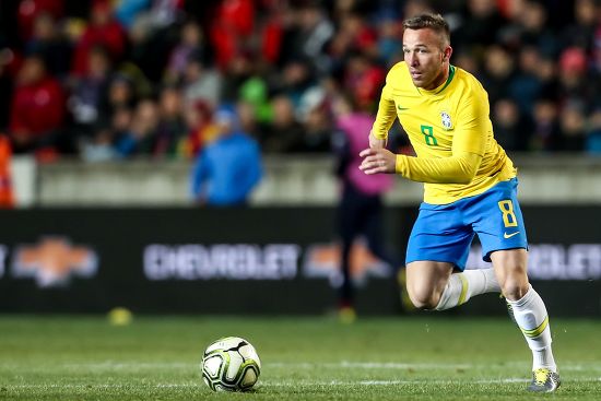 Arthur Brazil Action During International Friendly Editorial Stock ...