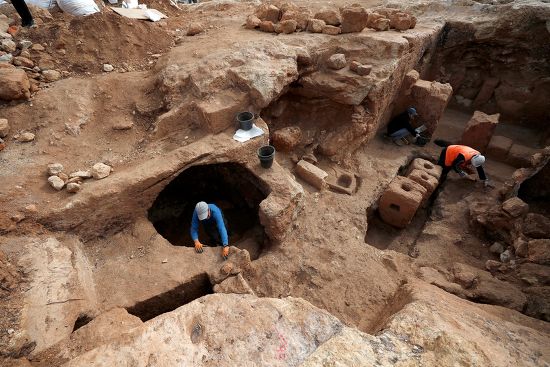 Israel Antiquities Authority Employees Work Ancient Editorial Stock ...