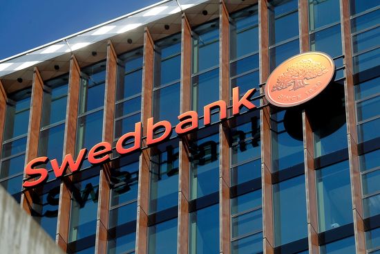 View On Swedbank Bank Building Vilnius Editorial Stock Photo - Stock ...
