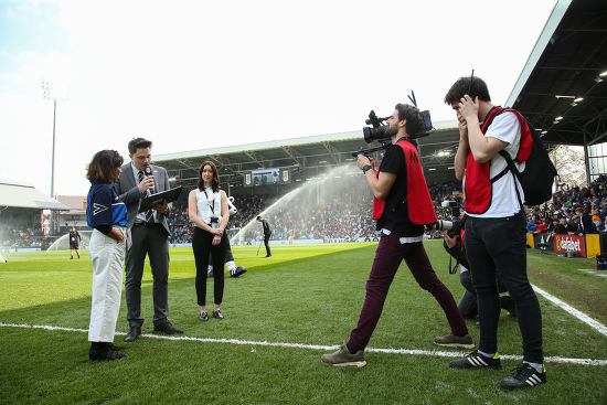Halftime Kick Out Interview Editorial Stock Photo - Stock Image ...