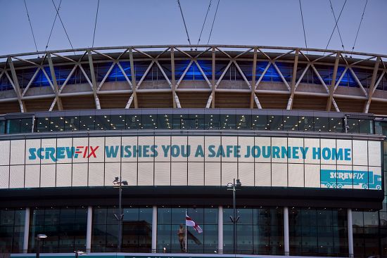 Screwfix Branding On Led Screens Outside Editorial Stock Photo - Stock ...