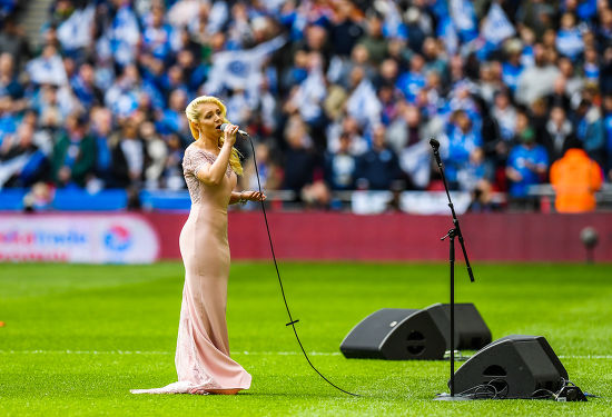 Emily Haig Sings National Anthem Editorial Stock Photo - Stock Image ...