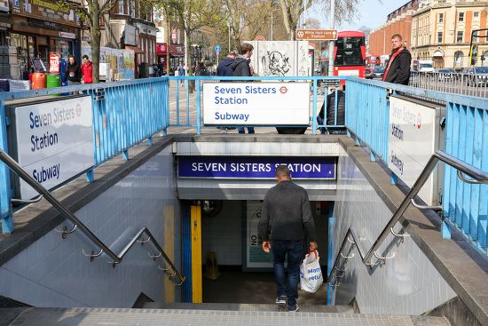 General View Seven Sisters Underground Tube Editorial Stock Photo ...