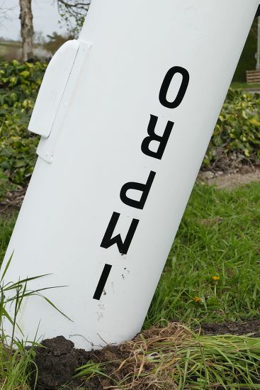 Rocket Has Appeared On Roundabout Near Editorial Stock Photo - Stock ...