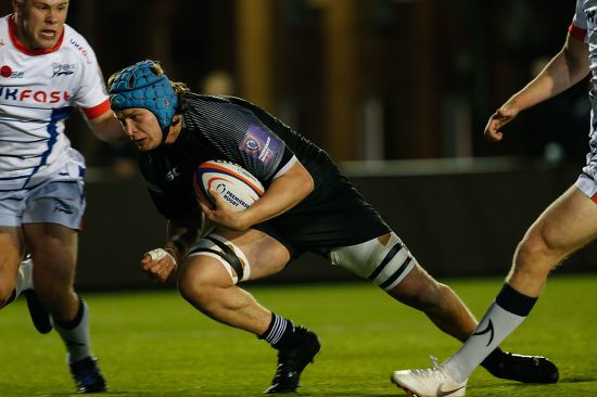Connor Collett Newcastle Falcons Dives Score Editorial Stock Photo ...