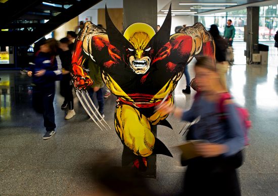 Visitor Walks Past Standee Wolverine Character Editorial Stock Photo ...