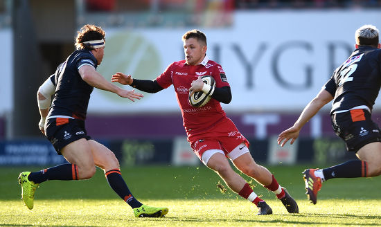 Steff Evans Scarlets Tackled By Hamish Editorial Stock Photo - Stock ...