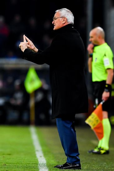 Romas Italian Coach Claudio Ranieri Reacts Editorial Stock Photo ...