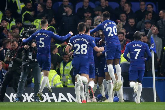 Chelsea Players Congratulate Eden Hazard After Editorial Stock Photo ...