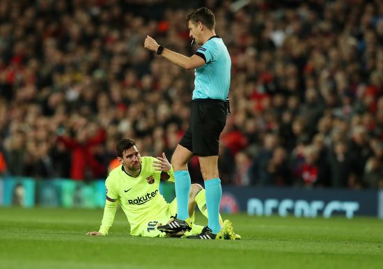 Lionel Messi Barcelona Lies Injured Blood Editorial Stock Photo - Stock ...
