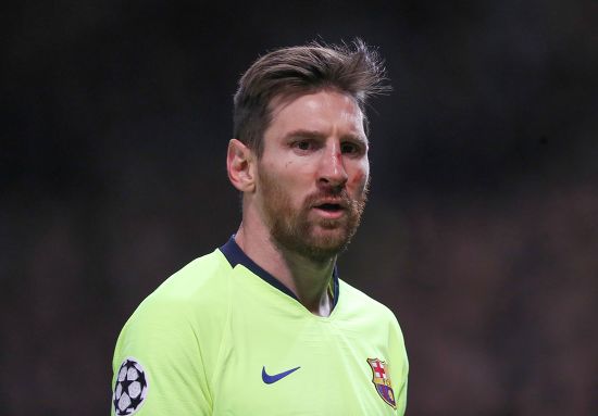 Lionel Messi Barcelona Blood On His Editorial Stock Photo - Stock Image ...