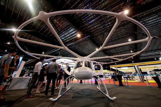 Volocopter 2x Electric Helicopter 18 Rotor Editorial Stock Photo ...