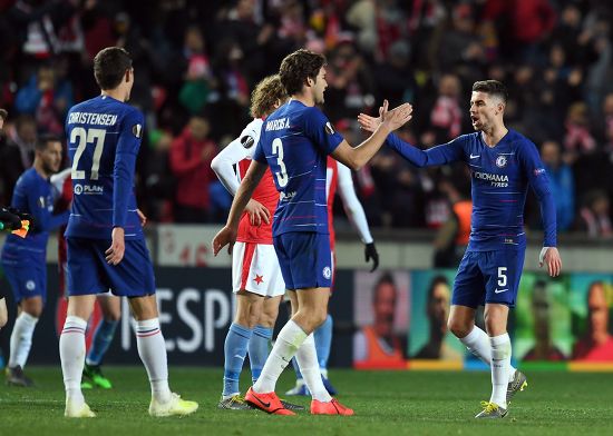 Players Chelsea React After Uefa Europa Editorial Stock Photo - Stock ...