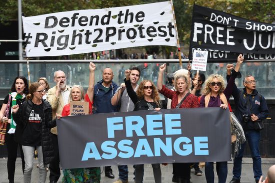 People Hold Banner During Rally Calling Editorial Stock Photo - Stock ...