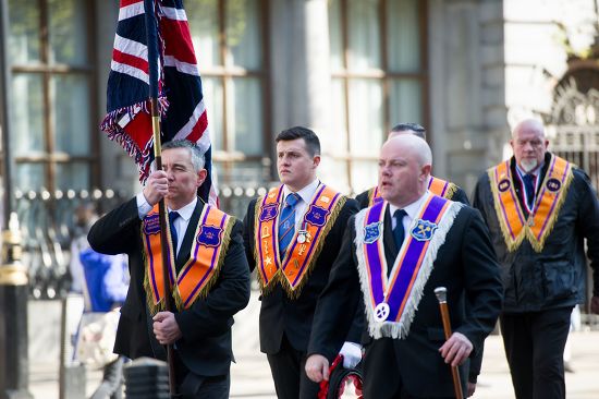 Orange Walk Parade By London Protestant Editorial Stock Photo - Stock ...