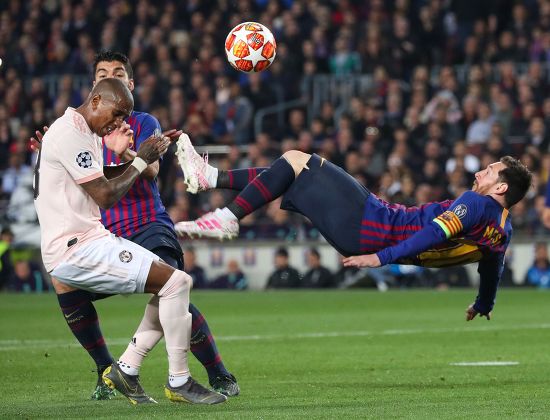 Lionel Messi Barcelona Overhead Kick Editorial Stock Photo - Stock ...