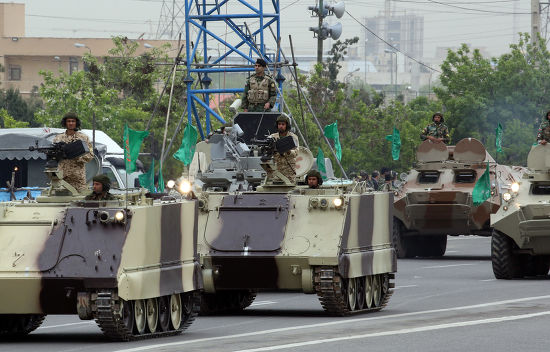 Iranian Army Tanks Soldiers Take Part Editorial Stock Photo - Stock ...