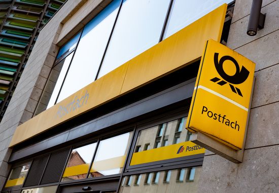 German Post Office Sign Pictures Berlin Editorial Stock Photo - Stock ...
