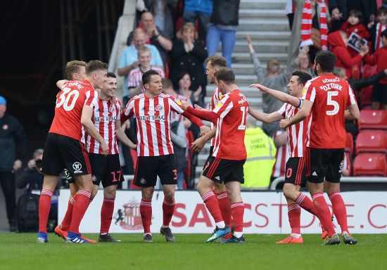 Lewis Morgan Sunderland Celebrates Scoring Their Editorial Stock Photo ...